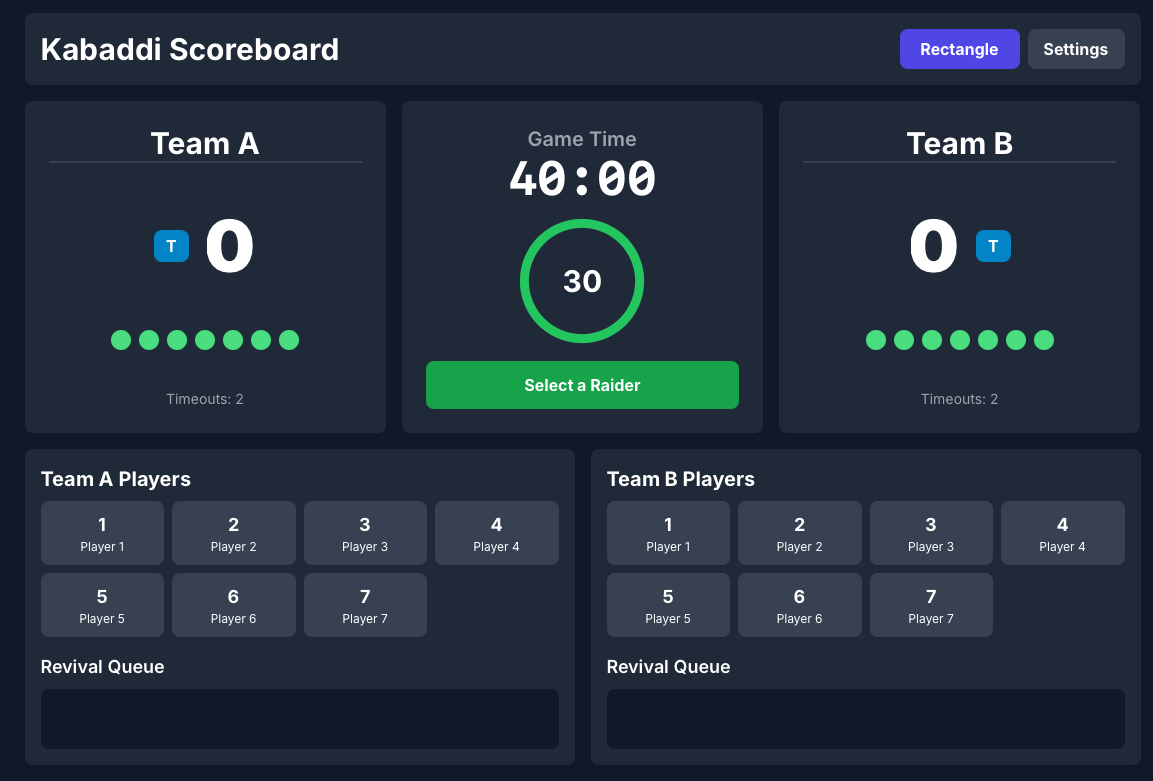 Live Kabaddi Scoreboard | Track PKL 2025 Scores, Raids & Stats